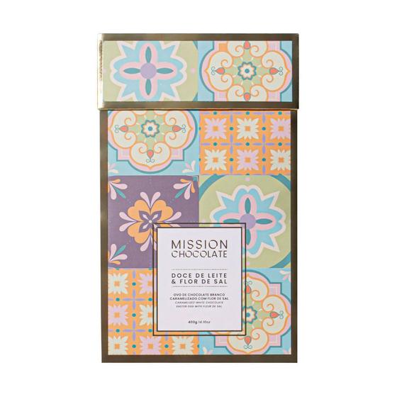 Ovo de Chocolate com Doce de Leite e Flor de Sal Mission Chocolate 400g ...