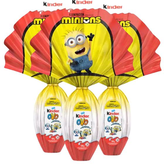 Ovo de Páscoa Kinder Max Minions 100g (3 ovos) - Ferrero - Ovo de ...