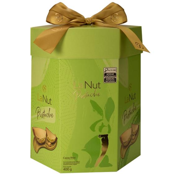 Ovo de Páscoa LaNut Pistache Recheado Trufado Chocolate Ao Leite e ...