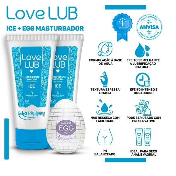 Ovo masturbador egg + lubrificante love lub - la pimienta - LA PIMENTA - Lubrificante Íntimo ...