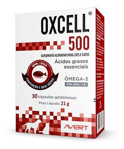 Oxcell 500 Com 30 Cápsulas Para Cães E Gatos - AVERT - Vitaminas e ...