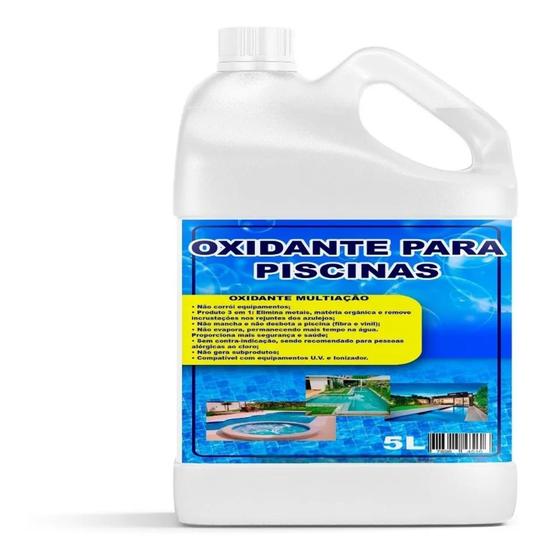 Oxidante Para Piscina 5l + Peroxido De Hidrogenio 5l - Alquimia ...