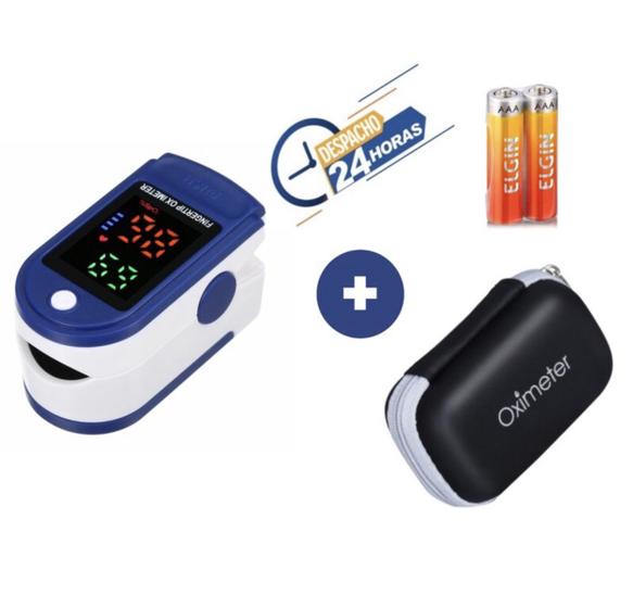 Oximetro Digital de pulso para dedo portátil + Capa antiqueda Saturação ...
