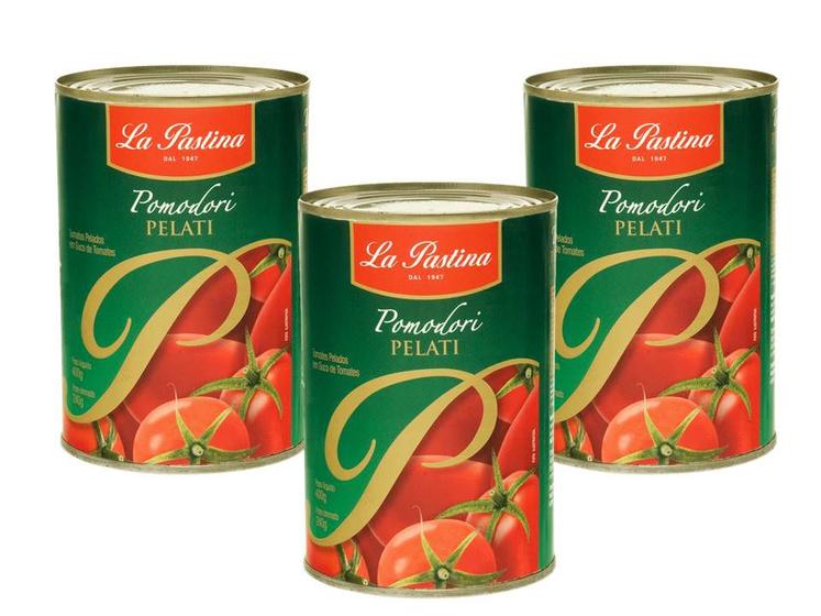 Pack 3/ Tomate Pelado Pomodori Pelati Italiano La Pastina 400g - Tomate ...