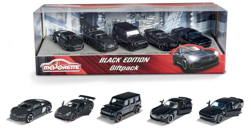 Pack 5 Miniaturas - Black Edition - Gift Pack - 1/64 - Majorette ...