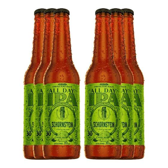 Pack 6 Cervejas Schornstein IPA All Day (355ml) - Cerveja - Magazine Luiza