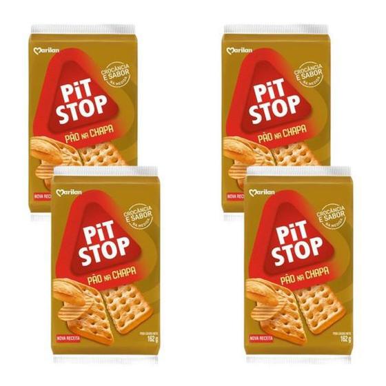 Pack Biscoito Pit Stop Delicioso Sabor Pão na Chapa 24 Unid - Marilan ...