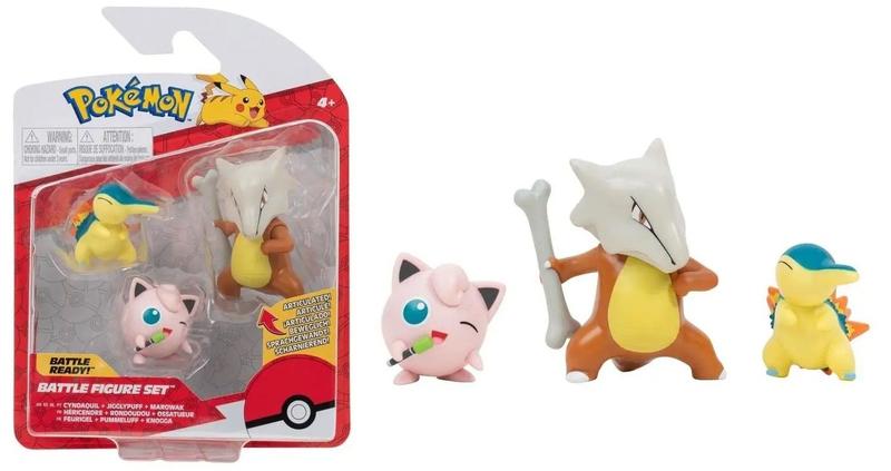 Pack c/ 3 Bonecos Pokémon Battle Figure Set - Jazwares - Bonecos ...