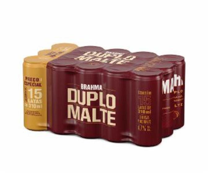 PACK Cerveja Brahma Duplo Malte Lata 269ml C/15 unidades - Cerveja ...