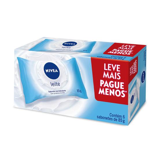 Pack Com 6 Sabonetes Hidratante Nivea Proteina Do Leite 85g - Sabonete ...
