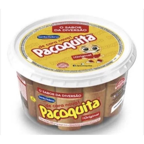 Paçoca Rolha Paçoquita Santa Helena Pote C/25unid - 550g - Paçoca ...