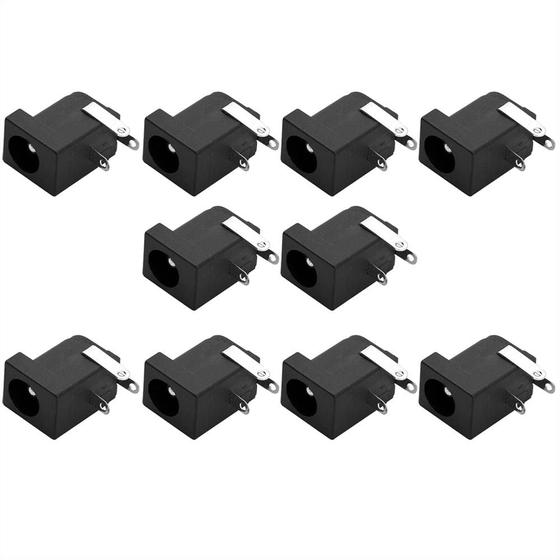 Pacote 10 Conectores Jack P4 2,1mm Femea P/ Pedal Placa PCI - Daier ...