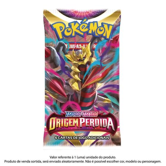 Pacote Booster Pokémon com 6 Cartas - Espada e Escudo 11 - Origem Perdida - Sortido - Copag ...