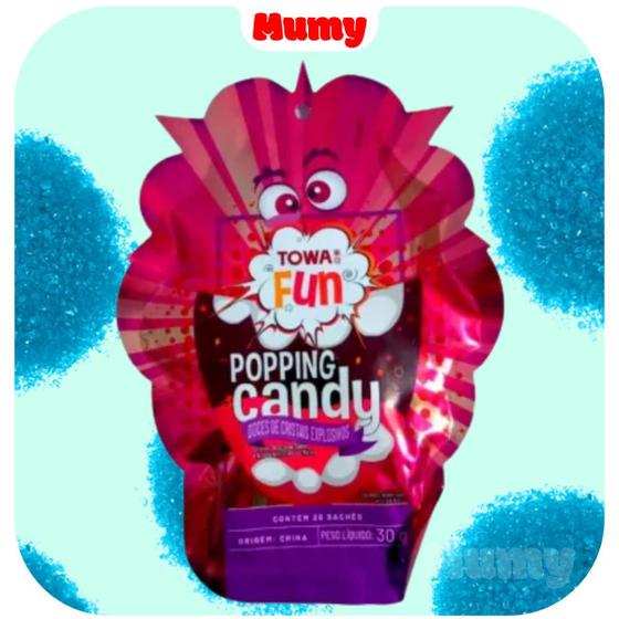 Pacote com 20 Saches De Balas Explosivas Que Estouram Na Boca Sabor ...