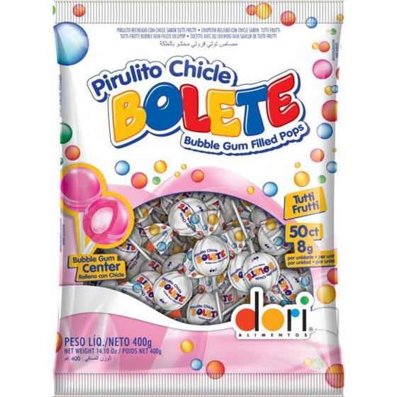 Pacote de Pirulitos 50 Un Dori Vem com Chiclete Tutti Frutti - Pirulito ...