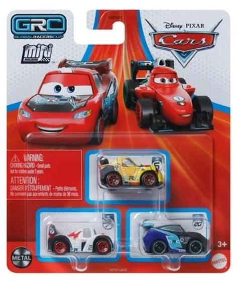 Pacote Disney Cars Mini Racers 3 (Grc Racers 2 Shu Todoroki, Miguel ...