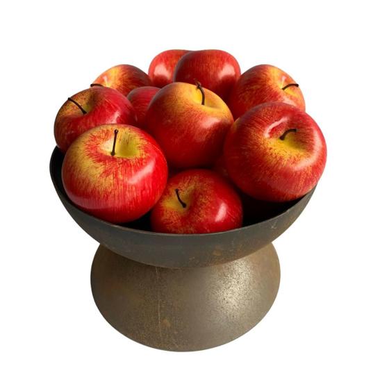 Pacote Fruta Artificial Maçã gala Rajada para Sala Versáteis e Prontas ...