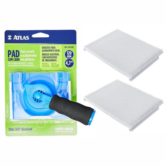 Pad Para Recorte Atlas Com Um Refil + 2 Refil Para Pad - Pincel, Rolo e ...