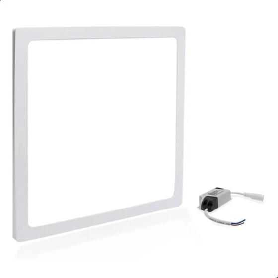 Paflonled Quadrado 18w Painel Embutir Slim Branco Frio Teto - Annly ...