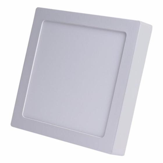 Painel 12W LED Quadrado Sobrepor 17x17 6500K Branco Frio Bivolt - LED ...