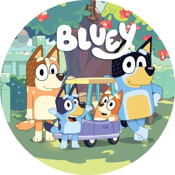 Painel 3D Bluey Tecido Sublimado Redondo c/ Elástico - BemChique ...