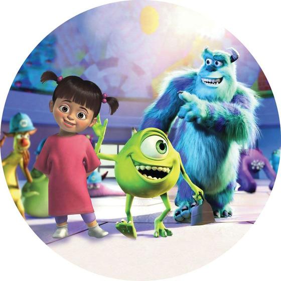 Painel 3D Boo Monstros SA Tecido Sublimado Redondo Malha - BemChique ...