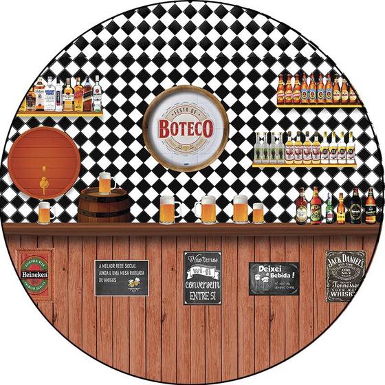 Painel 3D Boteco Tecido Sublimado Elástico - BemChique - Painel de ...