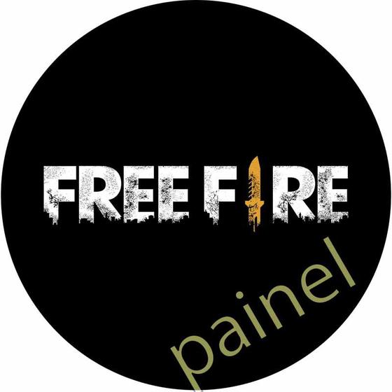 Painel 3D Free Fire Redondo Tecido Malha Sublimado - BemChique - Painel ...