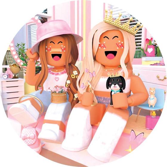 Painel 3D Redondo Roblox Tecido Sublimado Elástico - BemChique - Painel ...