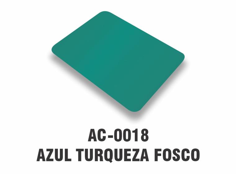 Painel ACM Azul Turqueza Fosco - 1.220x5.000mm, 3mm, c/ paredes de 0 ...