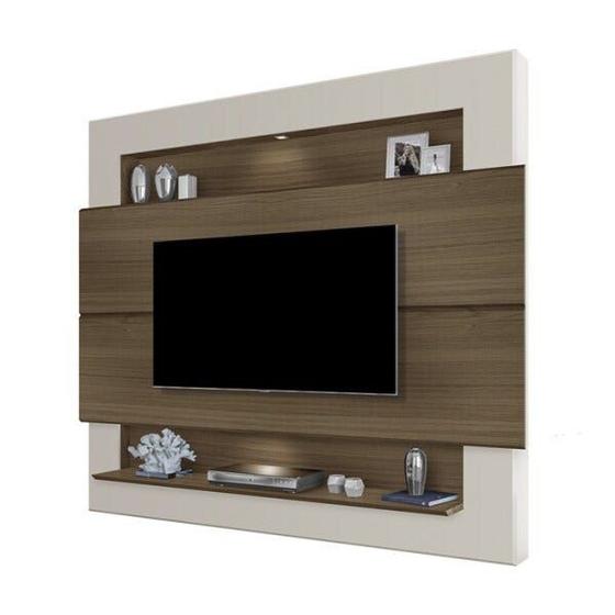 Painel Bancada Para TV 57 Polegadas Riviera Amêndoa Off White - 1.6 ...