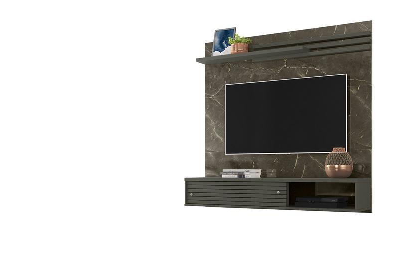 Painel Bancada Para Tv Até 55'' 2 portas Suspensa Frizz Sublime Jade ...