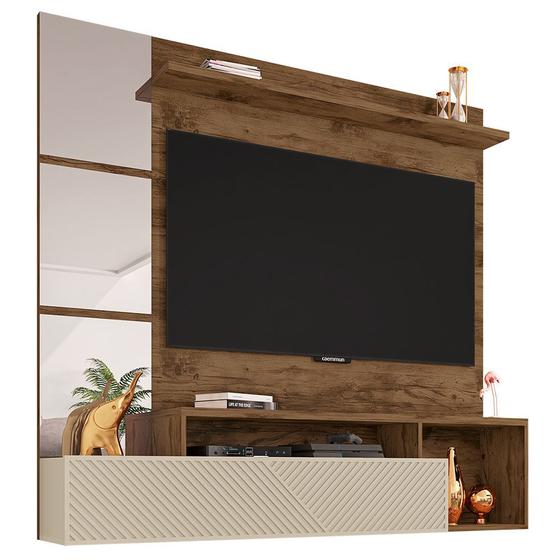 Painel Bancada Para TV até 65 Polegadas Marrom Inbox Caemmun - Painel ...