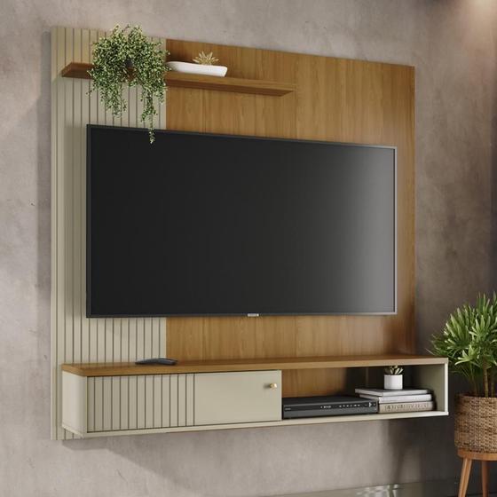 Painel Bancada Suspensa 1 Porta Tvs até 65 polegadas Aurora - Madetec - Painel para TV ...