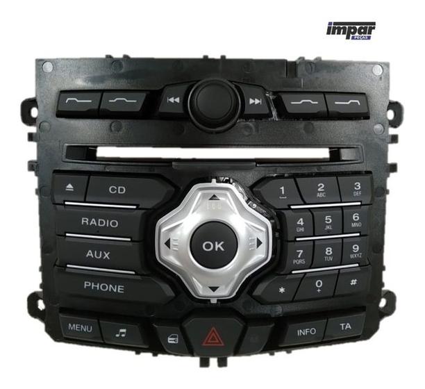 Painel De Controle Do Rádio Ford Ranger 2012 A 2019 - Painel Dianteiro ...