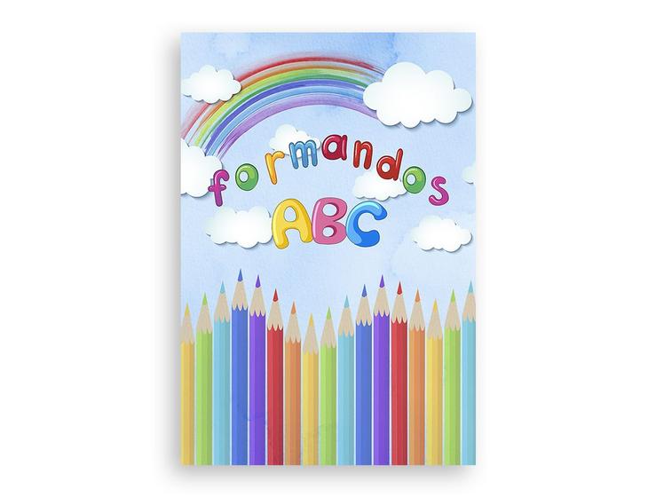 Painel De Festa 3d Vertical 1,50 x 2,20 - Formatura ABC Lápis de Cor 03 ...
