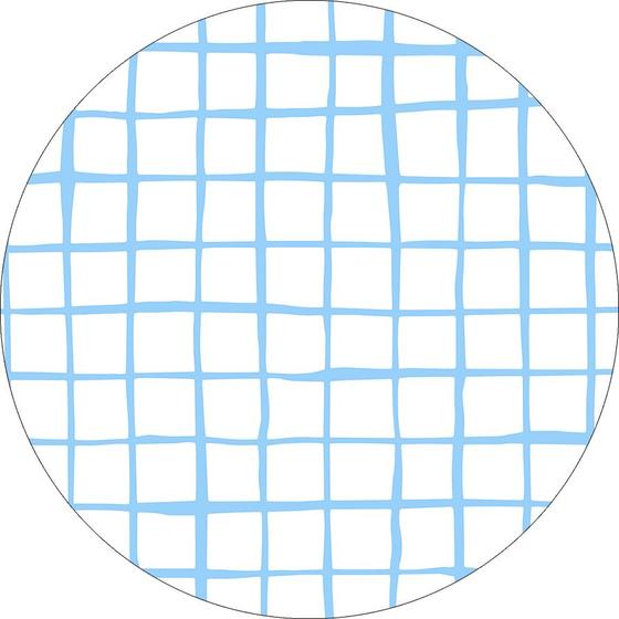 Painel De Festa Redondo 1,50x1,50 - Estampa Grid Quadriculado Azul ...