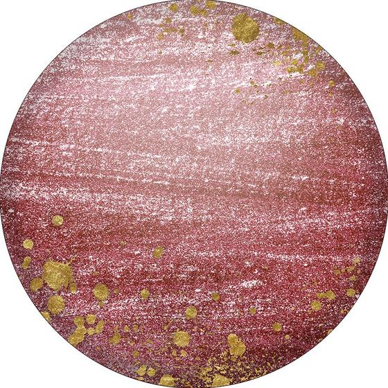 Painel De Festa Redondo 1,50x1,50 - Rosa Efeito Metalizado 051 - Via Cores - Painel de Festas ...