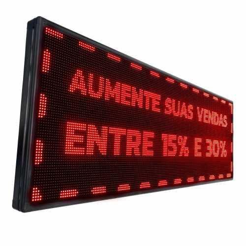 Painel De Led Letreiro Digital 167cm x 71cm Alto Brilho Wifi - Mundo de ...