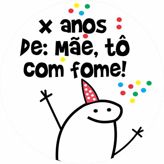 Painel de Lona Aniversário Bento Flork Tô com Fome Personalizável ...