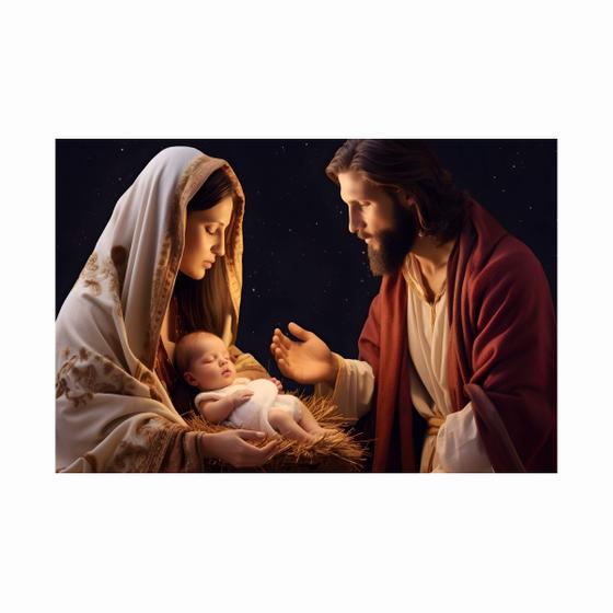 Painel de Lona Natal Presépio Jesus Iluminado - 200x150cm - Fabrika De ...