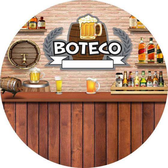 Painel De Lona Redondo Boteco 02 - Fabrika De Festa - Painel de Festas ...
