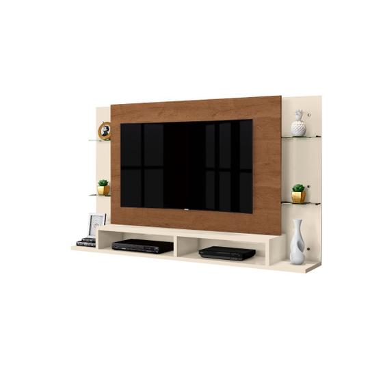 Painel de Parede Suspenso Bancada Malbec Para TV 55" - Cema Decor - Painel para TV - Magazine Luiza