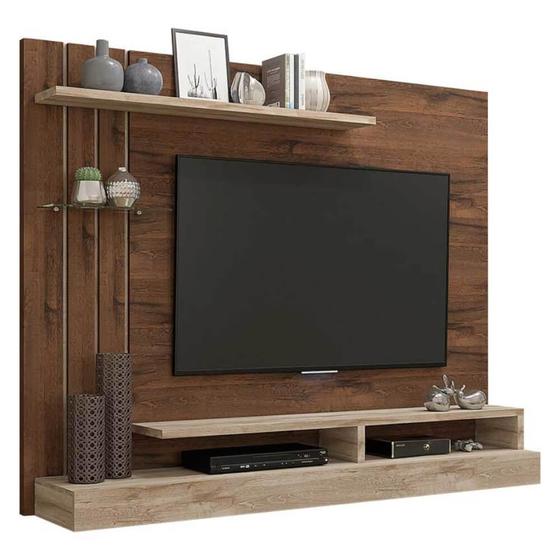 Painel de Parede Valência Permóbili para TV até 50 Polegadas - Café ...