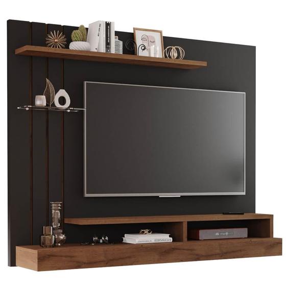 Painel de Parede Valência Permóbili para TV até 50 Polegadas - Chumbo ...