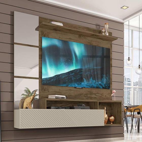 Painel de TV 65 Polegadas Inbox Caemmun Jatoba Off White - Painel para ...