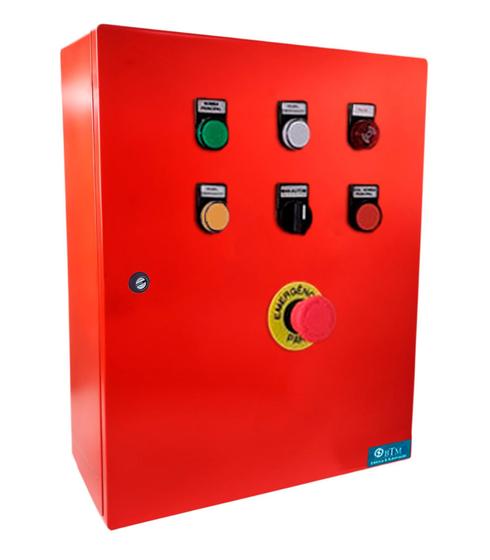 Painel Elétrico De Comando Bomba Incêndio 5cv C/ Alarme 220V Trifásico - BTM - Elétrica ...