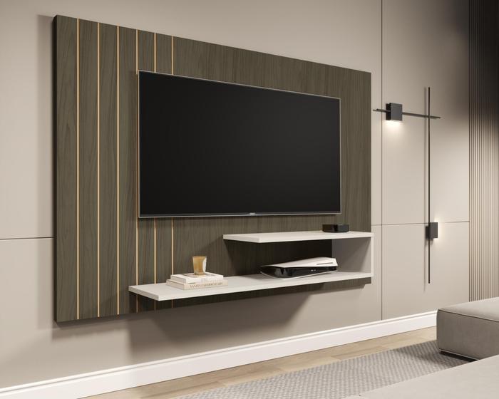 Painel Estante Veneza Pata TV Até 55 Polegada Moderno com Prateleira ...