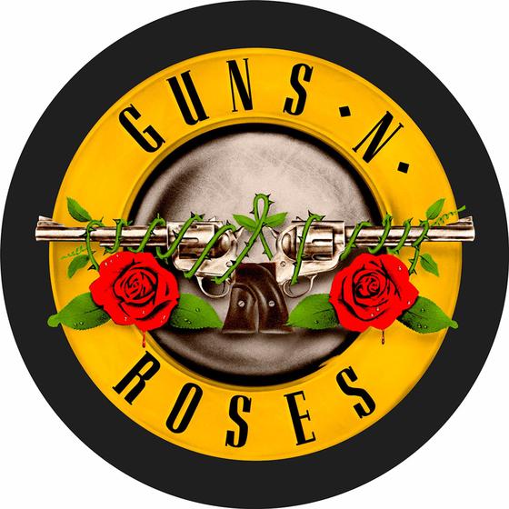 Painel Festa Redondo Guns N' Roses 1, 3d Sublimado 1,50 Dia - Fantasia ...