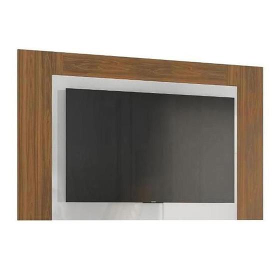 Painel Gênesis 1.8 para TV de até 75 Polegadas Cinamomo Mel / Off White - Mobler - Painel para ...